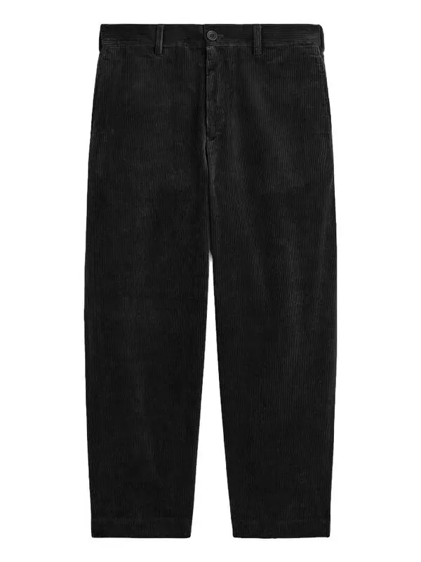 Cos Corduroy Tapered Trousers - Black