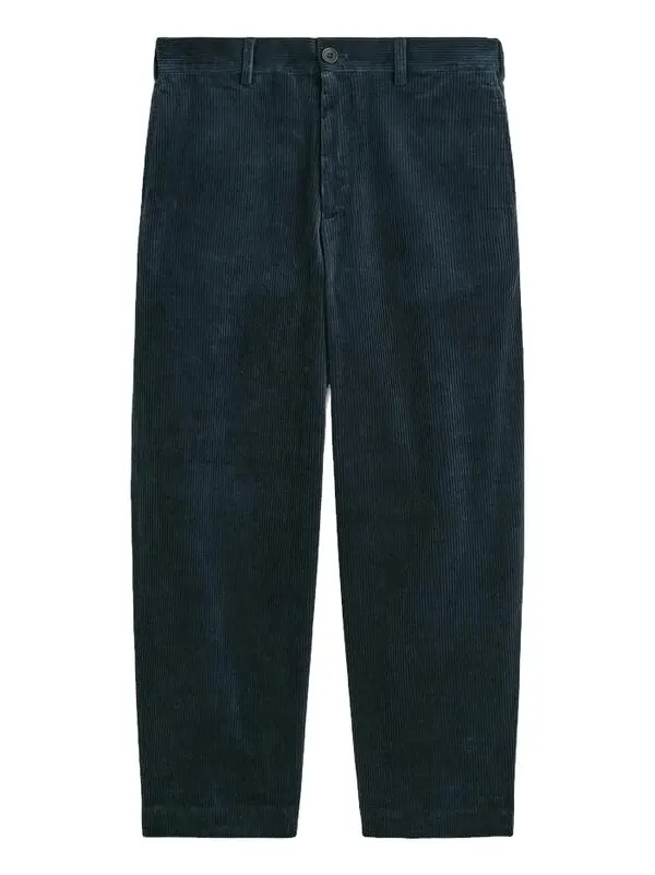 Cos Corduroy Tapered Trousers - Blue