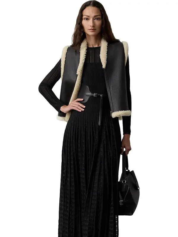 Ralph Lauren Judith Silk-blend Sweater Evening Dress - Black
