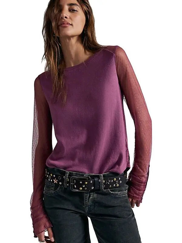 Free People We The Free Backstage Long Sleeve Tee - Tulipwood