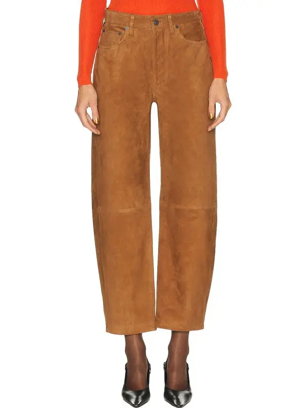Citizens Of Humanity Suede Miro Relaxed Pant - Toasted Carmel