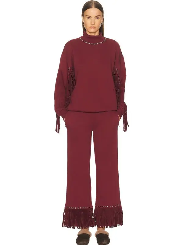 Goldbergh Frenzy Crewneck Sweater - Vino Rosso