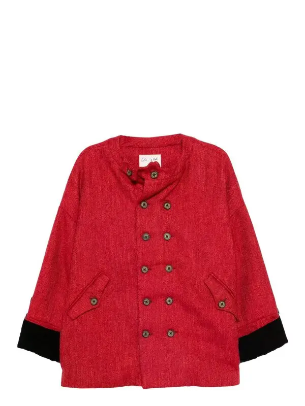 GG IN RED Birdwatcher Coat - Red