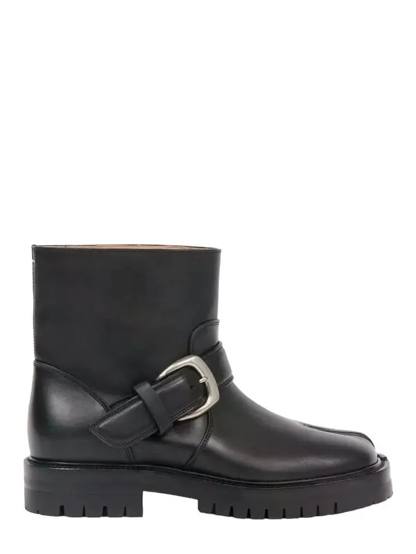 MAISON MARGIELA Leather Ankle Boots - Black