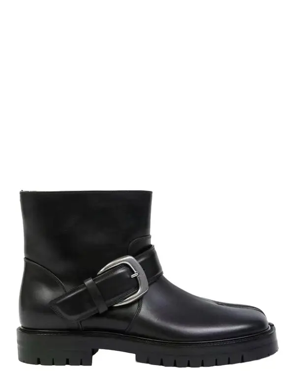 MAISON MARGIELA Tabi Buckle Ankle Boots - Black