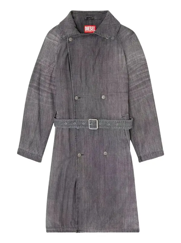 Diesel D-matthew-s Trench Coat - Grey