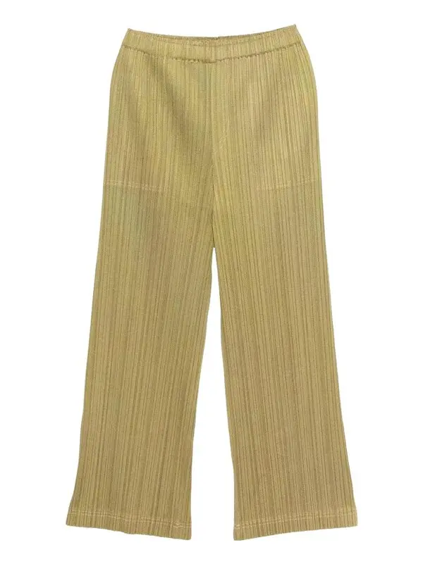 Issey Miyake Pleated Trousers - Green