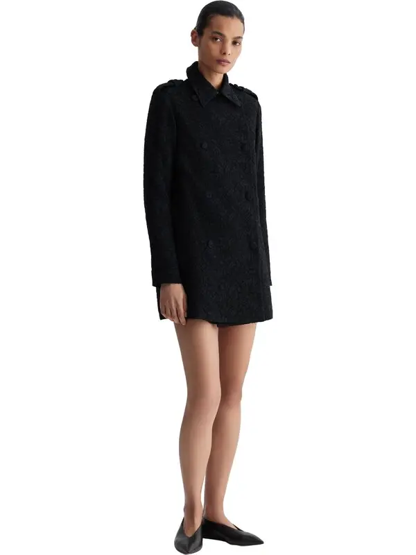 Veronica De Piante Charlotte Lace Trench Coat - Black