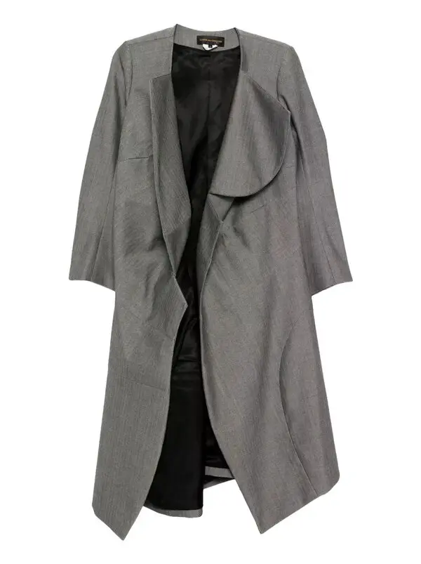 Comme Des Garçons Asymmetric Wool Coat - Grey