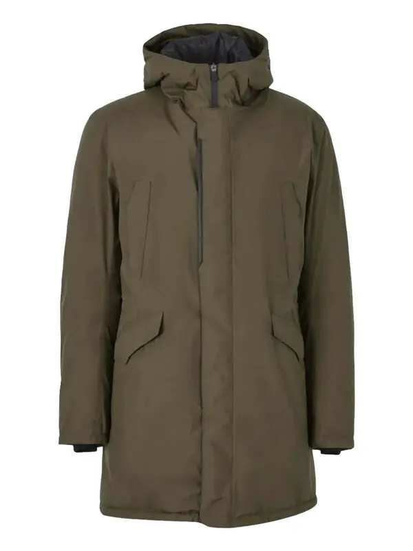 Herno Hooded Down Parka Jacket - Green