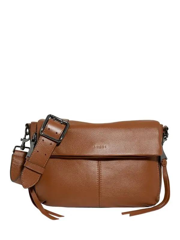 AIMEE Bali Double Entry Crossbody Bag - Chestnut