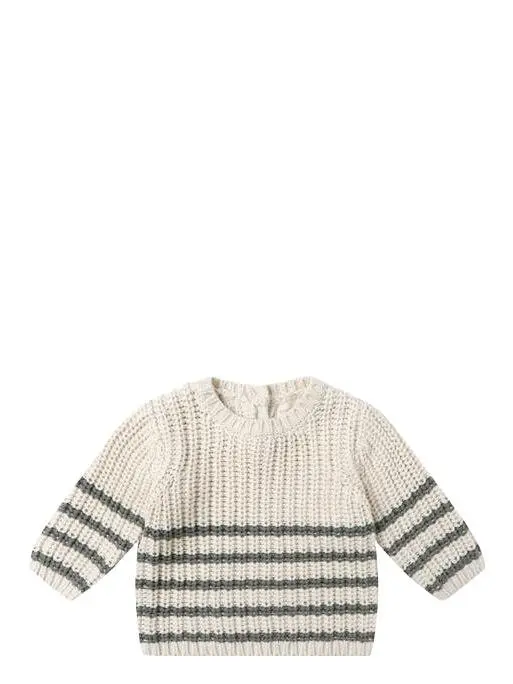 QUINCY MAE Rex Stripe Sweater - Natural