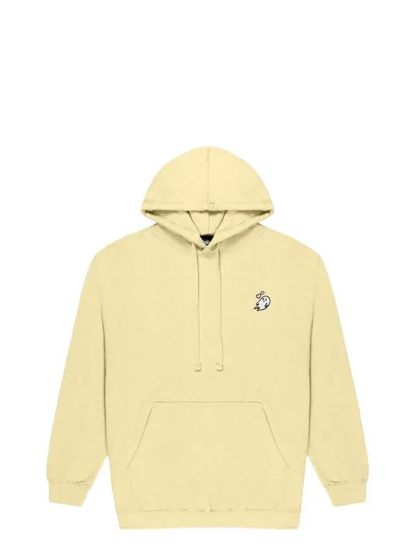 DALIX Heartly Ghost Midweight Hooded Sweatshirt - Yellow