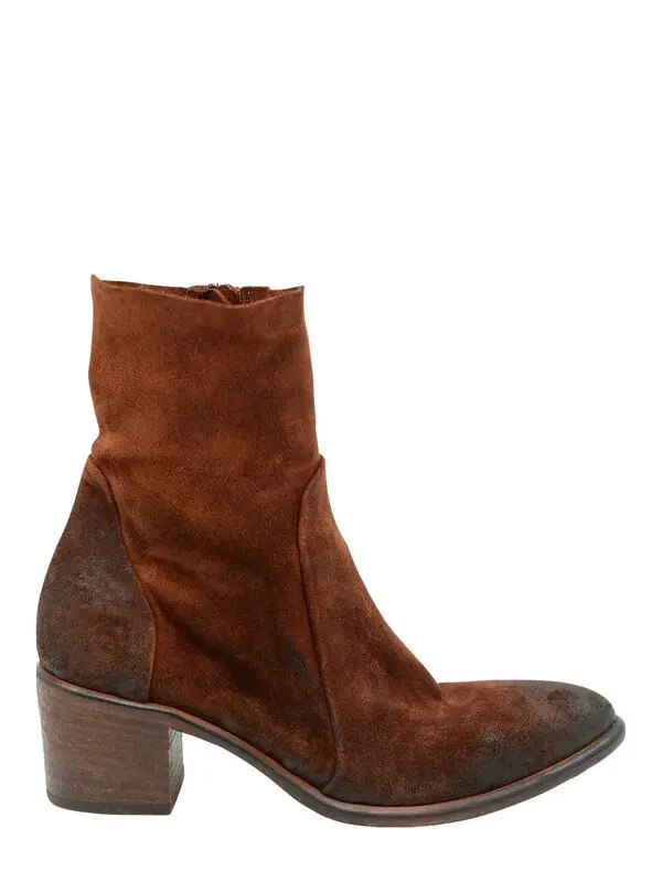 MADISON MAISON Leather Ankle Boots - Tan