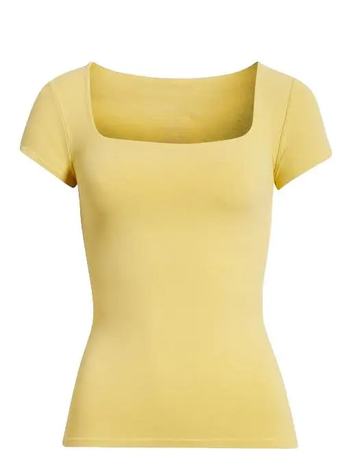 Free People Clean Lines Baby T-shirt - Sicilian Yellow