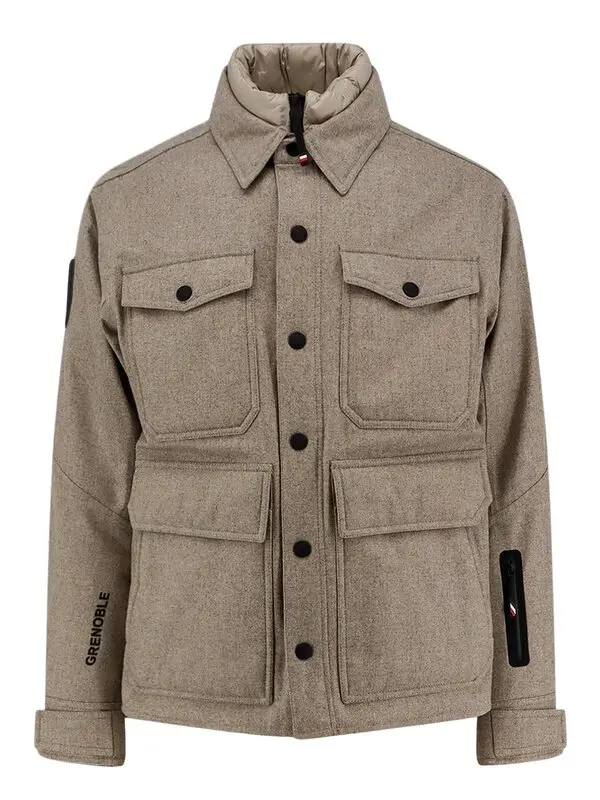 Moncler Antuco Virgin Wool Jacket - Beige