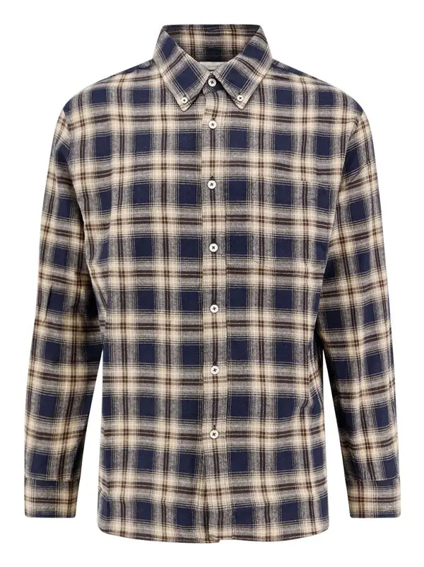 DUNST Flannel Shirt - Blue