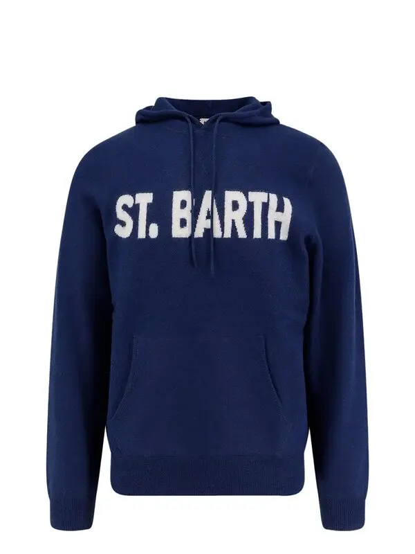 MC2 SAINT BARTH Virgin Wool Sweatshirt - Blue