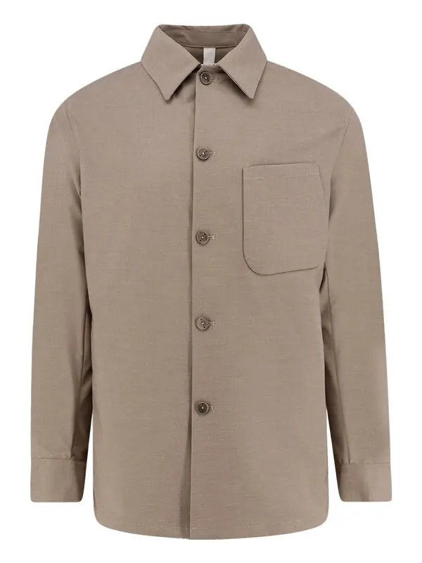 HEVO Bari Viscose Blend Shirt - Beige
