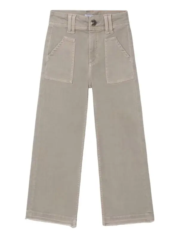 MAYORAL Flared Twill Pants - Greige