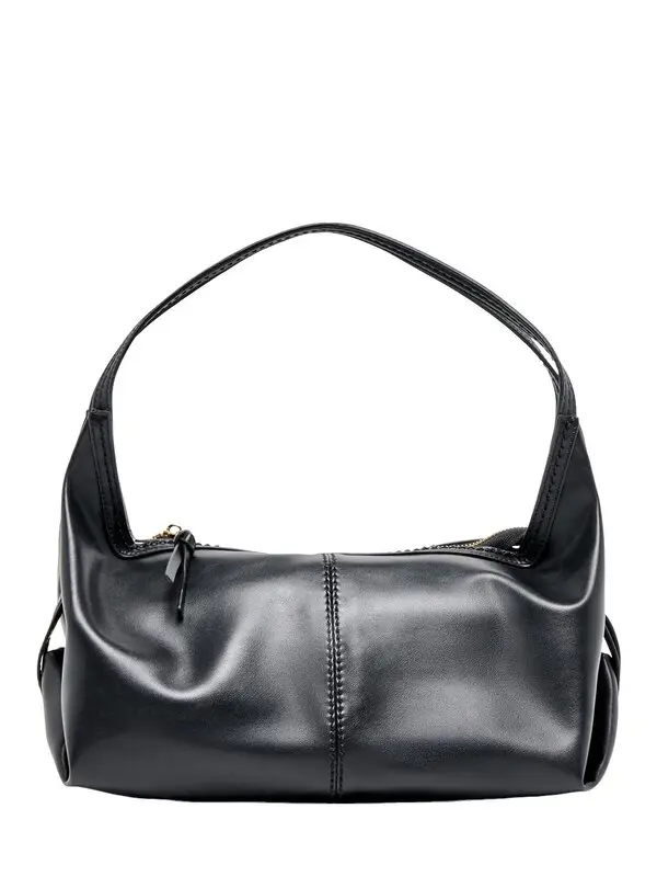 Dolce Vita Leather Shoulder Bag - Black