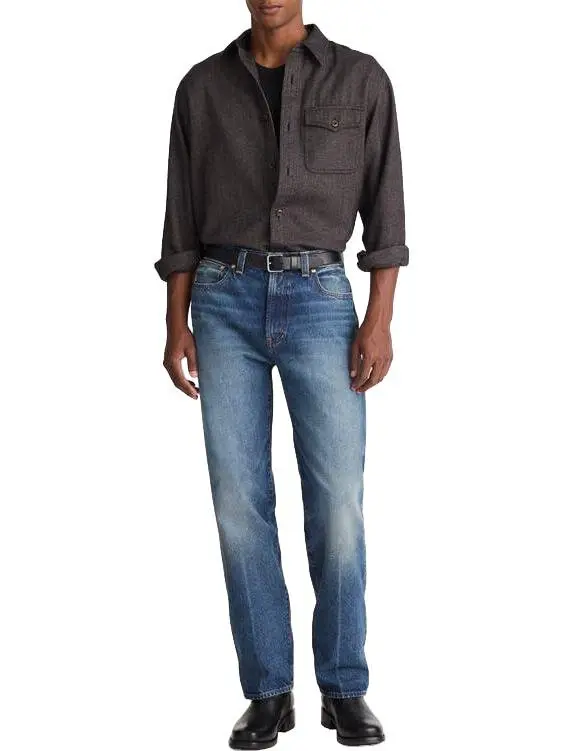 Madewell Cotton Herringbone Work Shirt - Gray