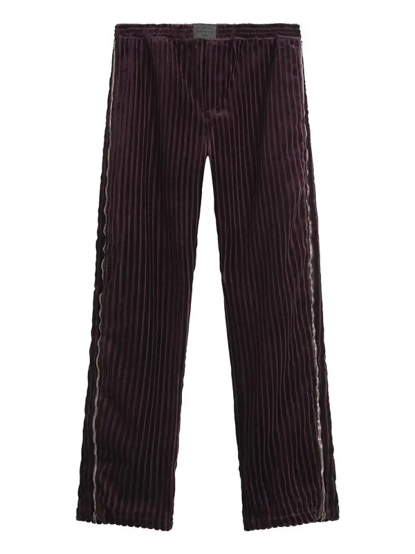 Acne Studios Jumbo Cord Zip Trousers - Burgundy