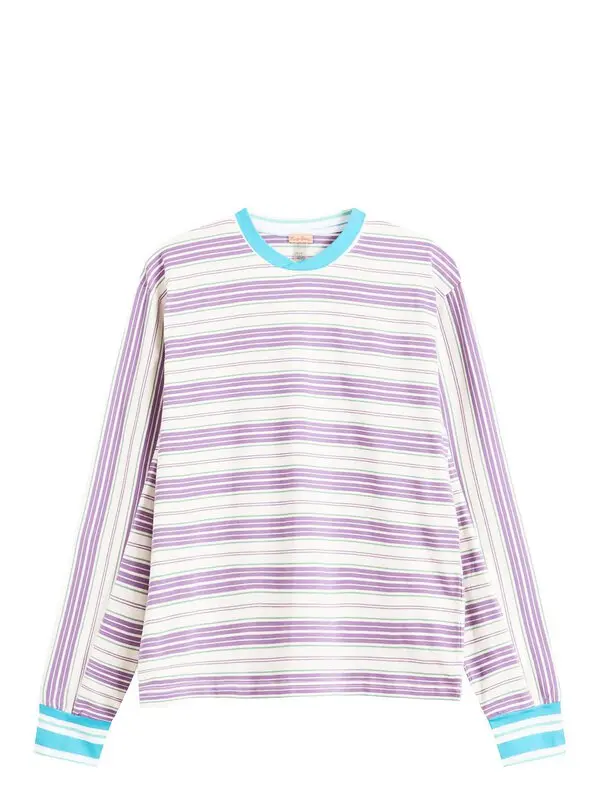 FRUITY BOOTY Stripe Long Sleeve Top - Purple