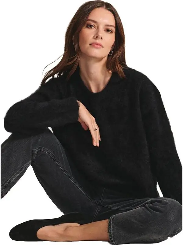 Velvet By Graham & Spencer Jacqueline Cashmere Sweater - Black