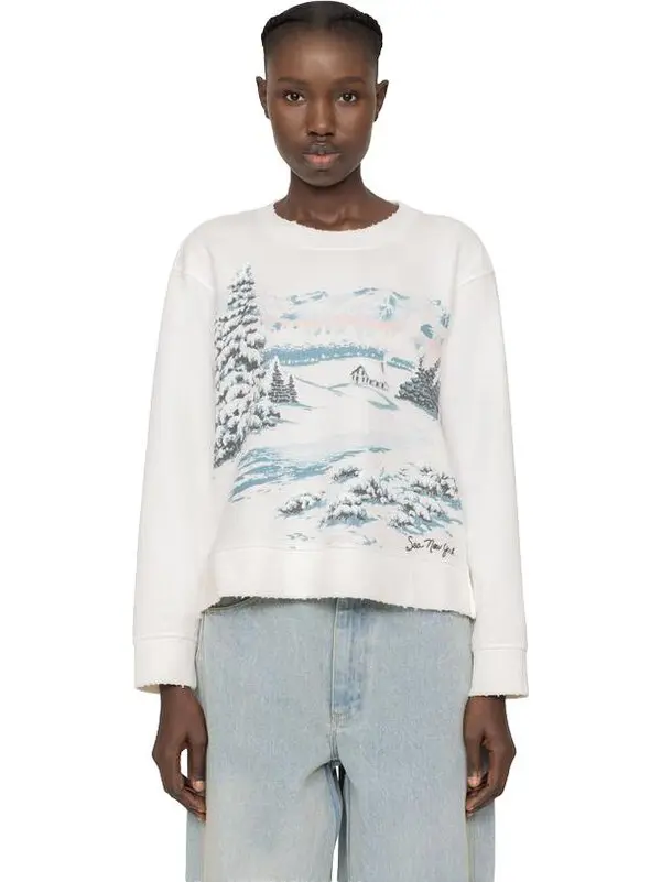 Sea Lenore Graphic Sweatshirt - White