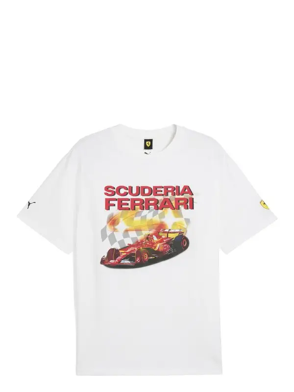 PUMA Scuderia Ferrari Las Vegas Motorsport T-shirt - White
