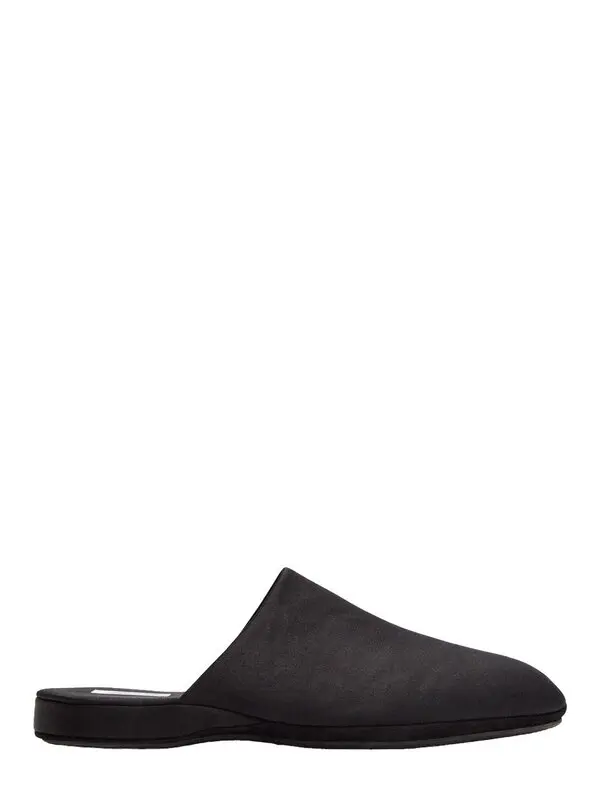 Calvin Klein Hugh Satin Slippers - Black