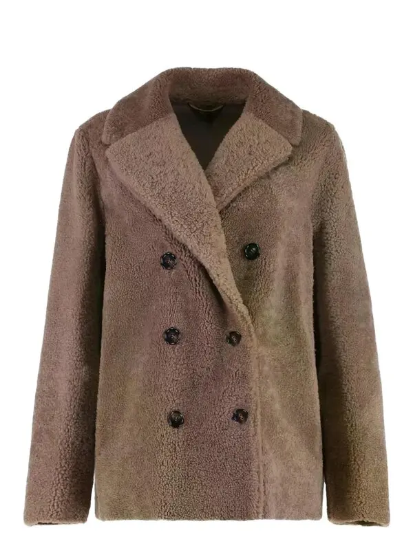 Max Mara Futura Shearling Coat - Brown