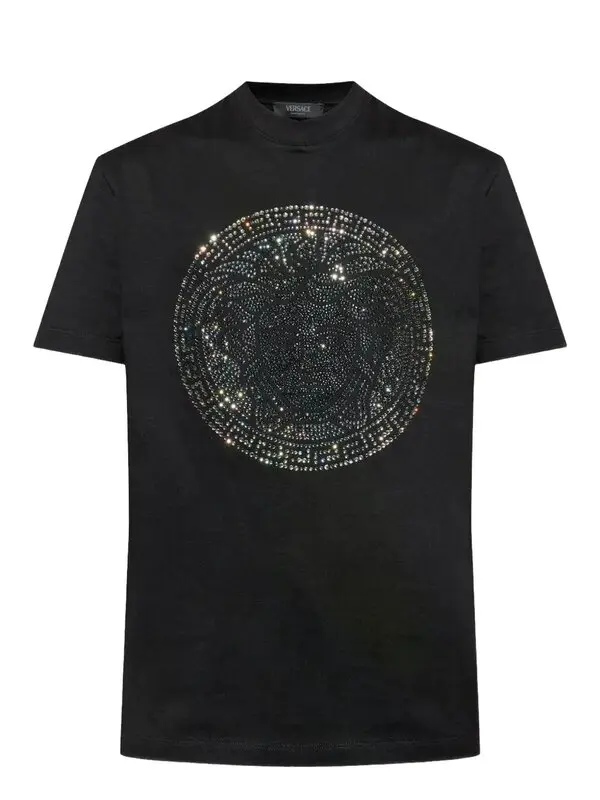 Versace Embellished Short-sleeve T-shirt - Black
