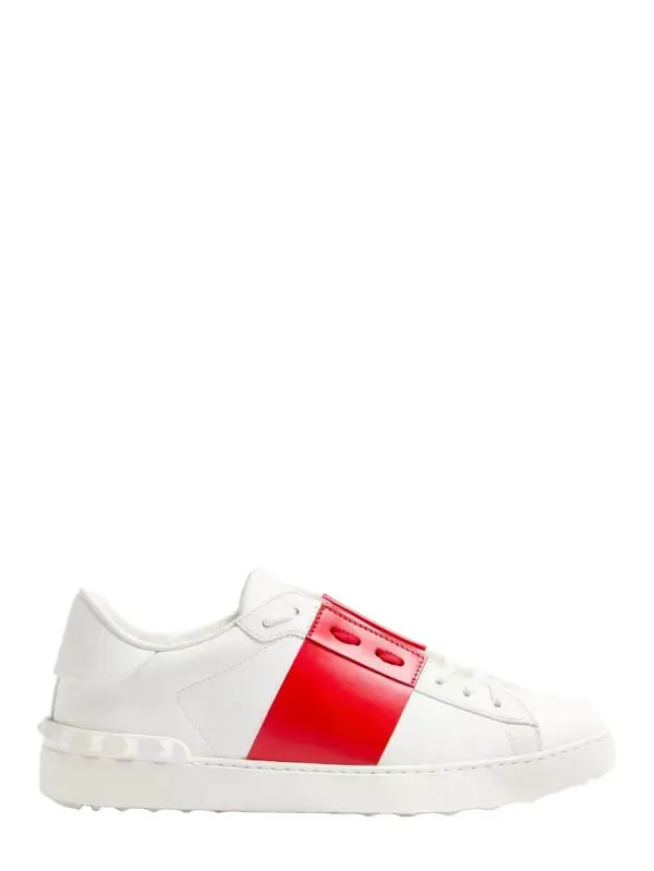 Valentino Garavani Open Leather Sneakers - White
