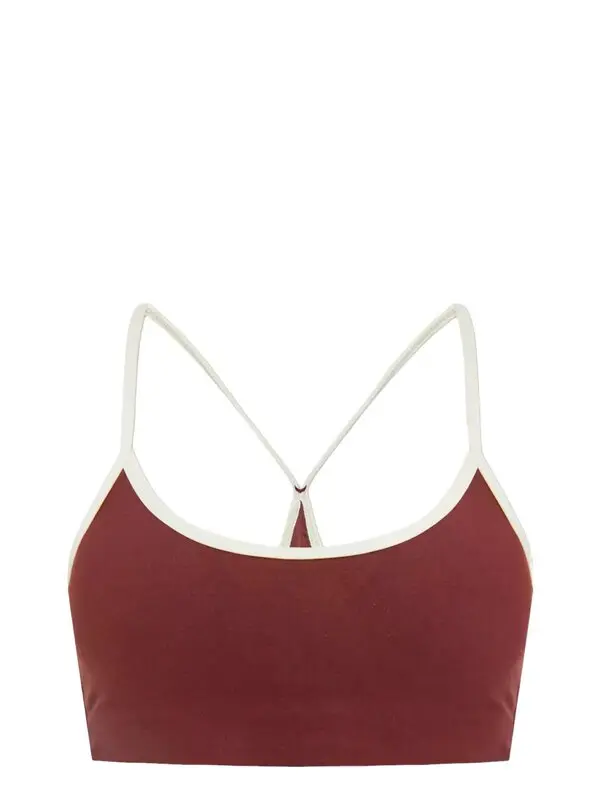 The Upside Samara Contrast-trim Sports Bra - Brown
