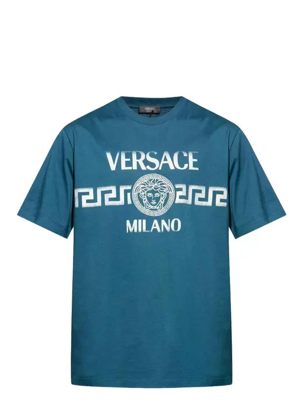 Versace Medusa-print T-shirt - Blue