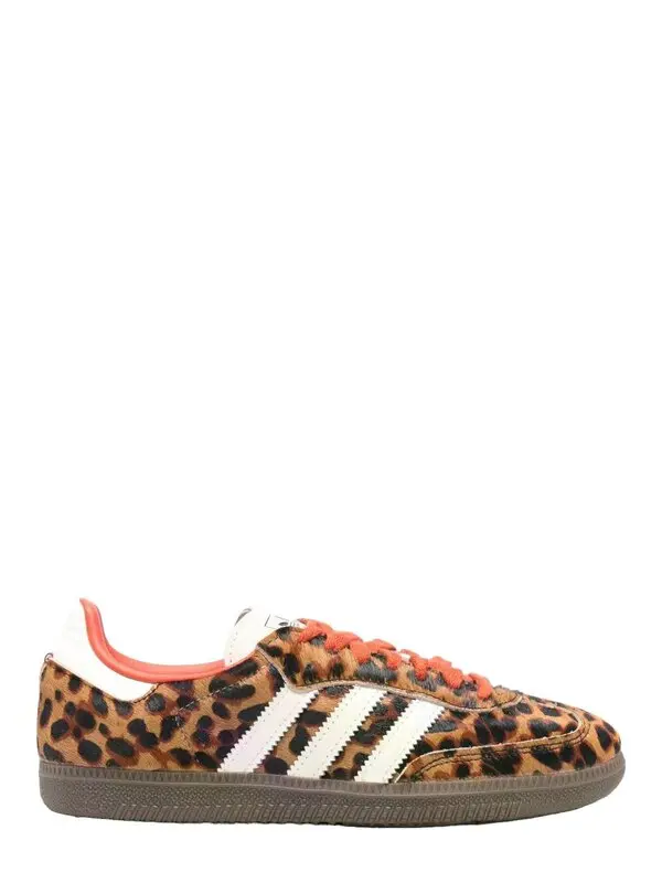 Adidas Samba Og Animal-print Trainers - Brown