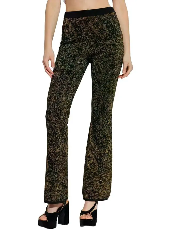 Etro Paisley Pattern Trousers - Black