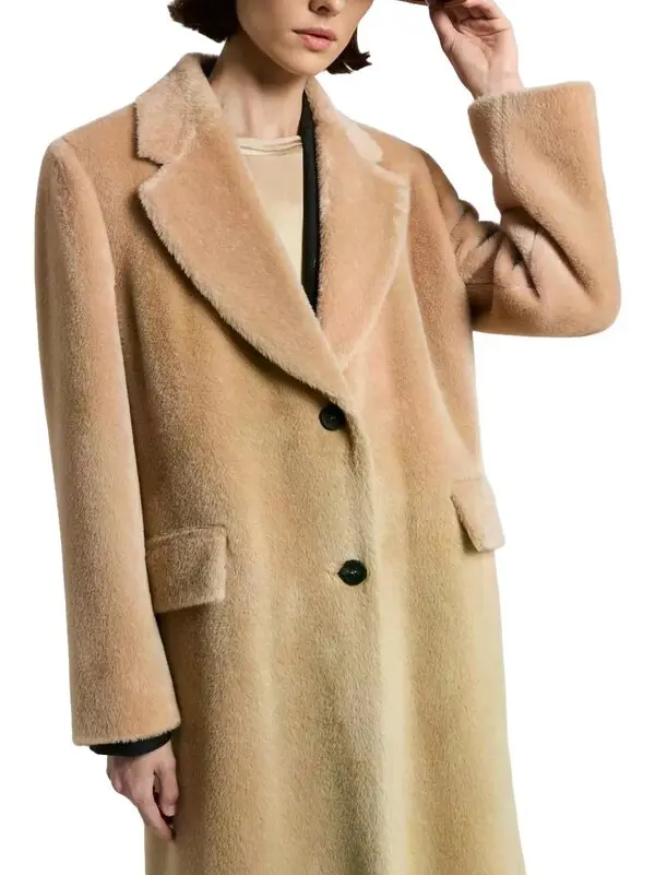 Peserico Button-fastening Coat - Neutrals