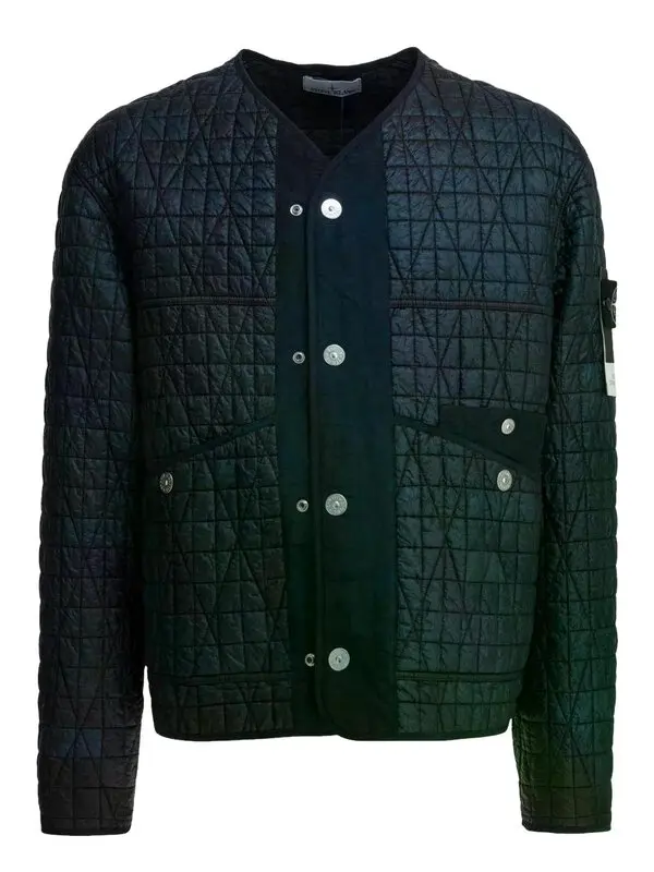 Stone Island Quilted Jacket - Black