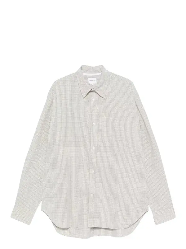 Norse Projects Ole Pocket Checked Shirt - Neutrals