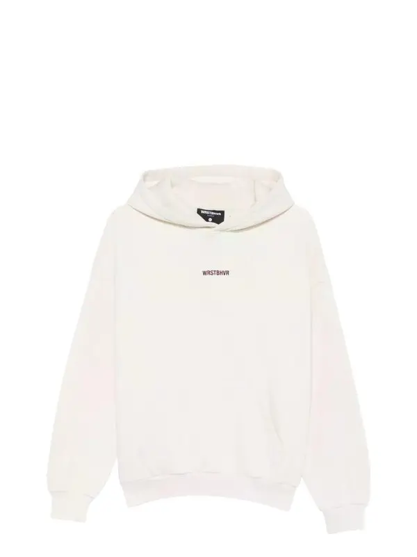 WRSTBHVR Hoodie With Pouch Pocket - Neutrals