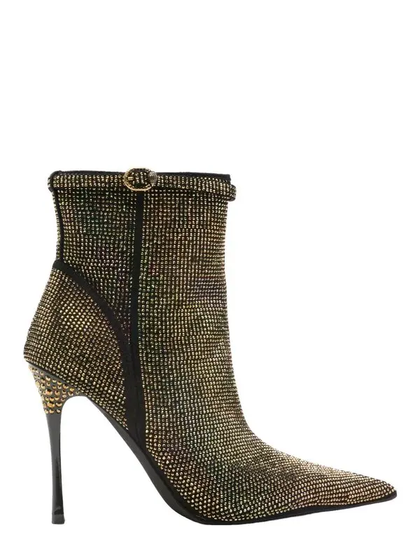 Kurt Geiger 105mm Studded Buckle Boots - Gold