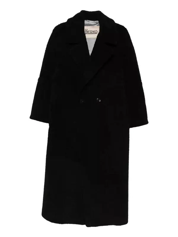 Herno Double-breasted Coat - Black