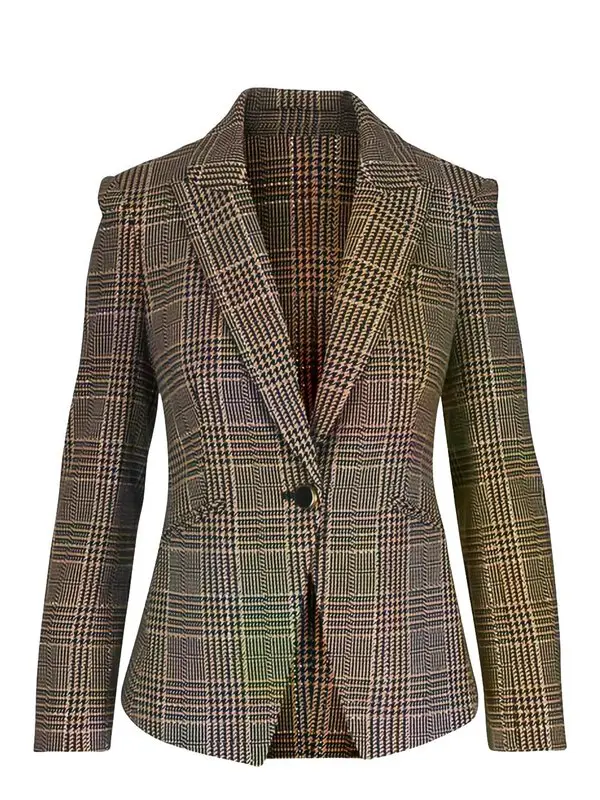 Veronica Beard Kendryn Checked Blazer - Neutrals