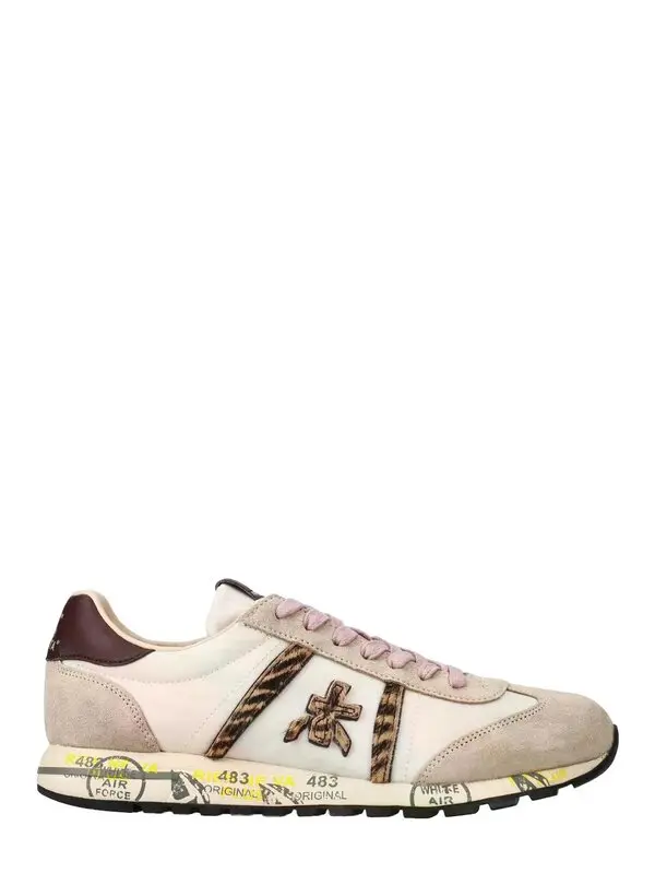 Premiata Lucyd Appliqué-detail Sneakers - Neutrals