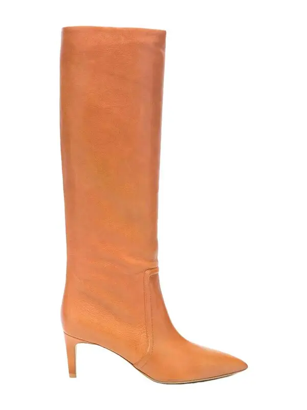 Paris Texas 65mm Stiletto Pointed Boots - Brown