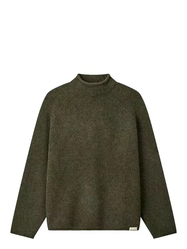 MAN ON THE BOON. Turtleneck Jumper - Green
