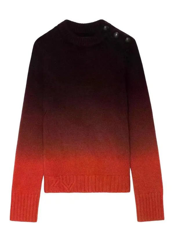 Zadig&Voltaire Malty Button Sweater - Red